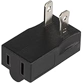 Amazon.com: Polarized 2-Prong L Type Adapter, Vertical Right Angled ...