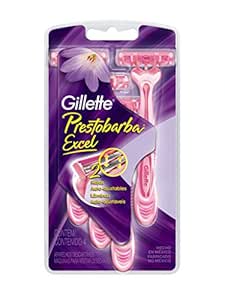 Gillette Prestobarba Excel Rosa Maquina de Afeitado Desechable, 4 ...