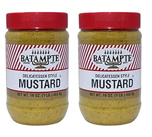 Amazon.com : Ba Tampte Mustard, 16 Ounce (Pack of 2 : Grocery & Gourmet ...
