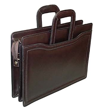 Amazon.com | Bellino Double Gusset Leather Portfolio | Briefcases