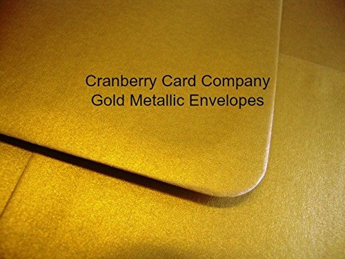 x25 C5/A5 Gold Metalic Pearl Quality Envelopes: Amazon.co.uk: Kitchen ...