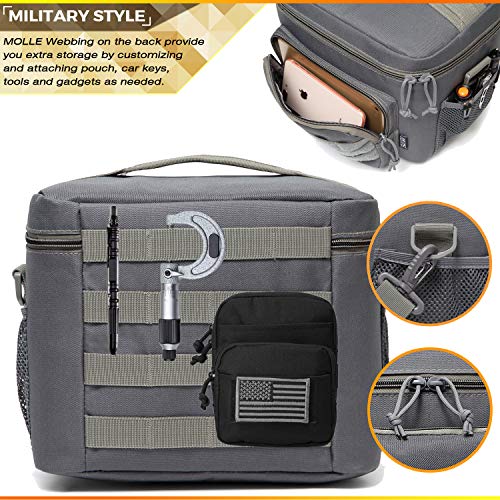 DBTAC Tactical Lunch Bag, Large Insulated Lunch Box for Men Women Adult ...