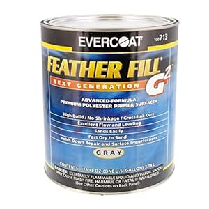 Amazon.com: Evercoat FIB712 Fiberglass Feather Fill Gray, Qt: Automotive