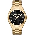 Amazon.com: Michael Kors Men's Slim Runway Quartz Stainless-Steel Strap ...