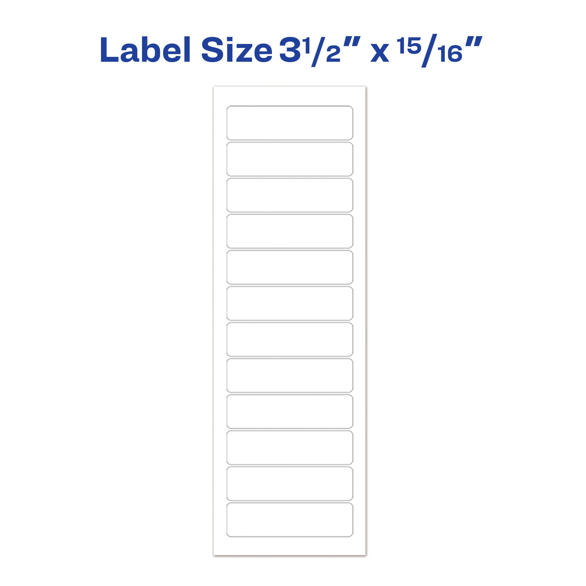 Mua White Computer Labels, 15/16" x 3-1/2", Dot Matrix Labels and Pin ...
