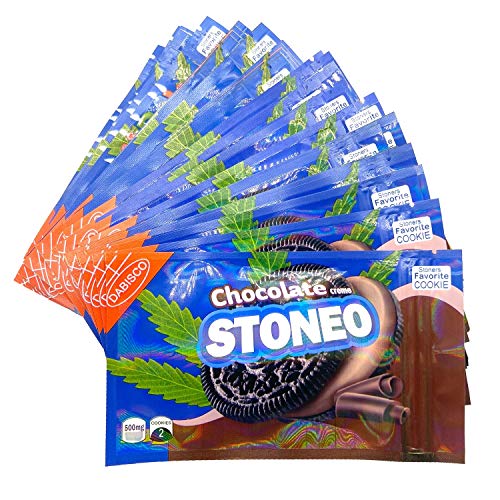 40 Pack Cookies Mylar Bags Smellproof Ziplock Resealable Heatseal Bags ...