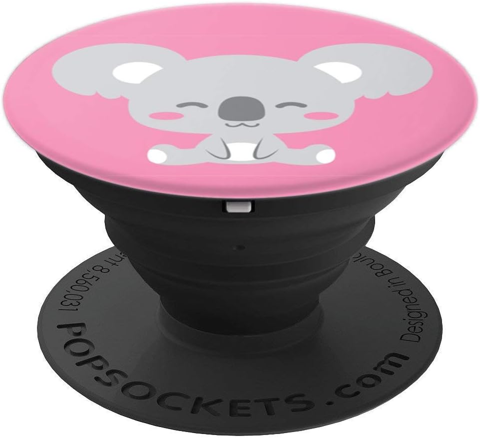 Amazon.com: Cute pink Kawaii Koala PopSockets Grip and Stand for Phones ...
