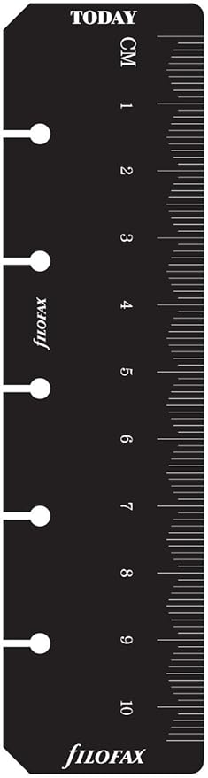 Filofax Mini Ruler Page Marker - Black: Amazon.co.uk: Office Products