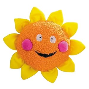 Amazon.com : Zanies Smiling Sun Dog Toys, Orange Sun, 8" : Pet Squeak ...
