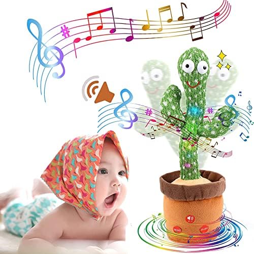 Dancing Cactus, Electric Cactus Plush Toys, Sing 120 Songs, Sing ...