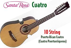 Amazon.com: Santa Rosa KQ100 Puerto Rican 10 String Cuatro (Cuatro ...