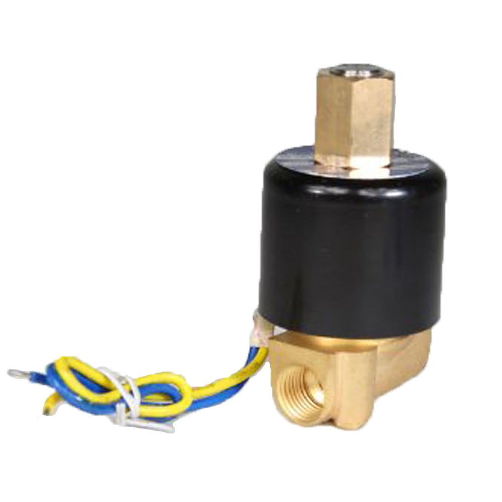 Baomain Brass Electric Solenoid Valve PT1/4 DC 12V 2Way 2position work for Water Air Gas NO ...