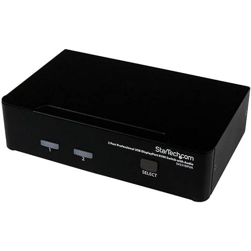 StarTech.com 2 Port DisplayPort KVM Switch - 2560x1600, TAA @60Hz ...