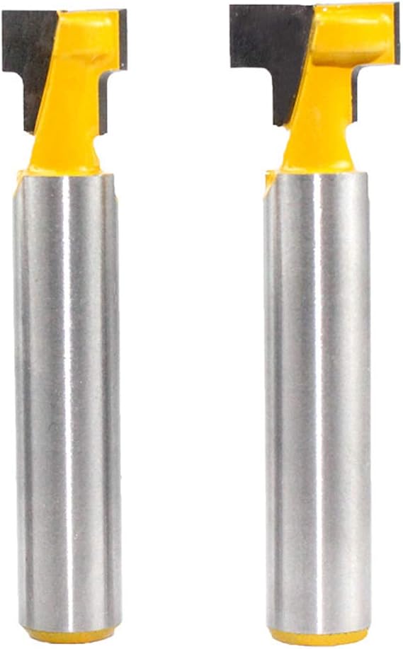 Cortador de Ranura en T Fresa, 2 Piezas Cortador de Carpintería en T ...