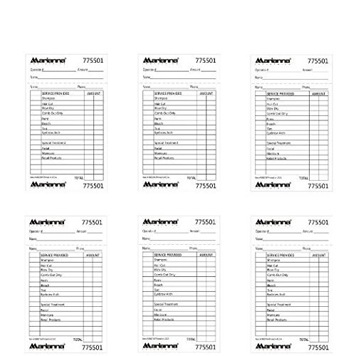 Amazon.com: MARIANNA Salon 6 Columns Appointment Book BK-08801: Beauty