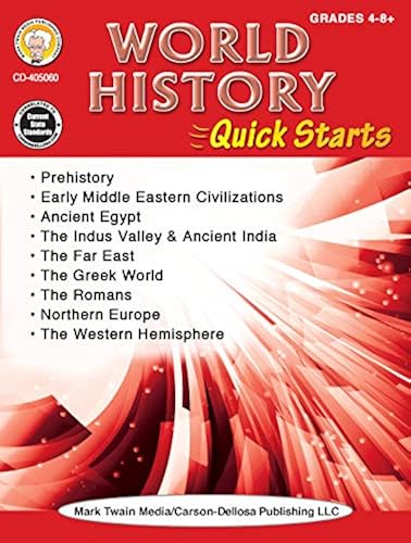 Mark Twain Media World History Workbook, Grades 4-12 Social Studies ...