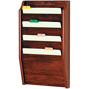 Amazon.com : DMD File Holder, Wall Mount Patient Chart Rack, 4 Pocket ...
