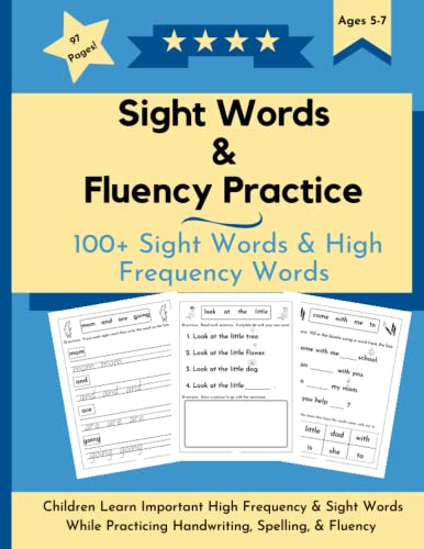 Sight Words & Fluency Practice: 100+ Sight Words & High Frequency Words ...