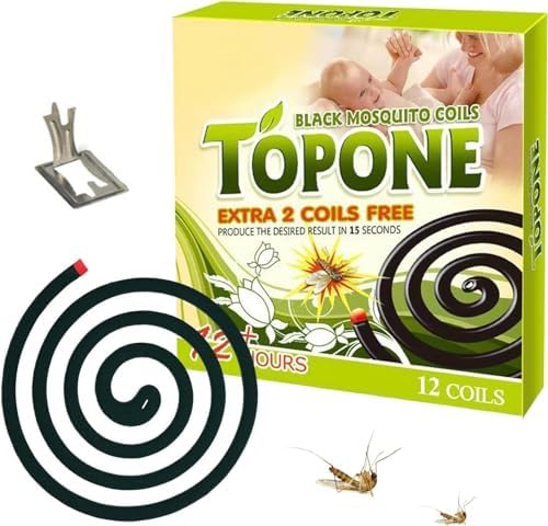SKY-TOUCH 12 Count Mosquito Repellent Incense Coil : Natural Effective ...