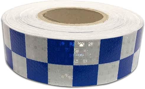 Amazon.com: Reflective Hazard Tape checkered reflective tape Caution ...