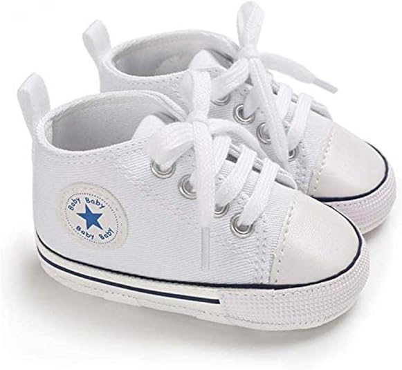 Chaussures pour bébé en toile Star Soft Sole Baskets en toile pour ...