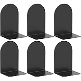Amazon.com: ALOTCHE Bookends 4 Pairs, Metal Round Book Ends, Bookends ...