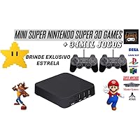 Mini Super Nintendo 34 mil jogos 2 controles - Super 3D Games | Amazon ...