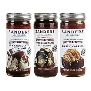 Amazon.com: Sanders Hot Fudge Sauce and Gourmet Dessert Topping ...