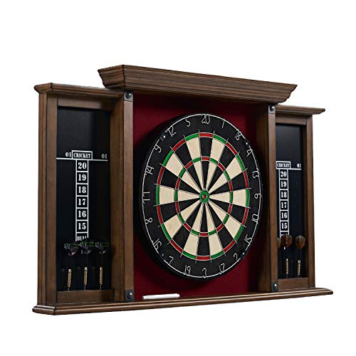 Barrington Billiards Sherwood Wood Dartboard Display Cabinet With 18 ...