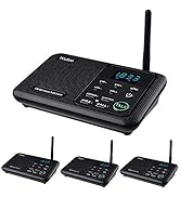 Amazon.com: Wuloo Intercoms Wireless for Home 1 Mile Range 22 Channel ...