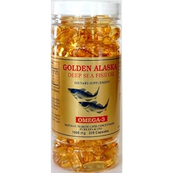 Amazon.com : Golden Alaska Deep Sea Fish Oil, Omega 3, DHA/EPA 1000 mg ...