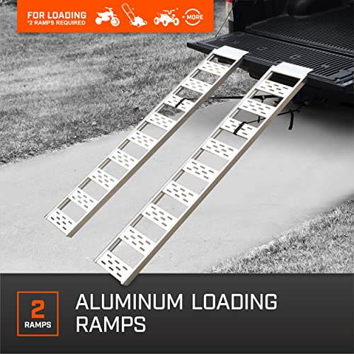 CARGOSMART Aluminum Straight Fixed Ramp with Treads (2pk) - Easily and ...