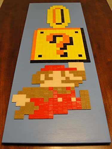 Amazon.com: Mario Block Coin 8-Bit Mosaic : Handmade Products