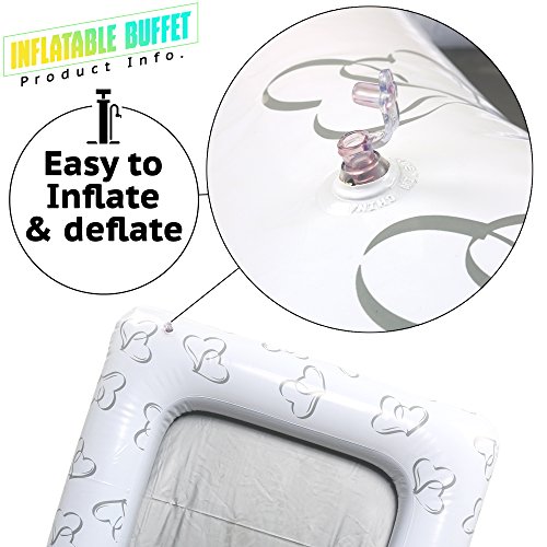 Outdoor Inflatable Buffet Cooler Server – Heart Blow Up Cooling Tub for ...