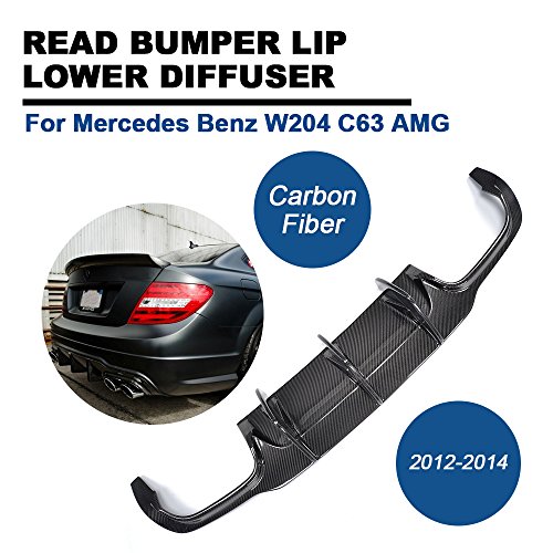 Carbon Fiber Rear Bumper Diffuser Valance Lower Spoiler Kit - Import It All
