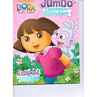 Dora the Explorer Jumbo Coloring and Activity Book with 64 Pages Plus ...