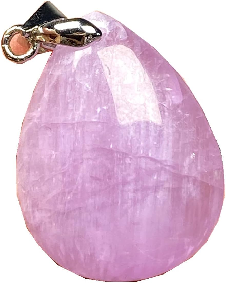 Natural Purple Kunzite Pendant,Kunzite Crystal Beads Stone Jewelry Cat ...