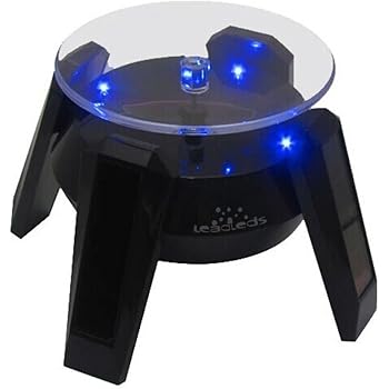 Amazon.com: Leadleds Exquisite New Black Solar Powered Display Stand ...