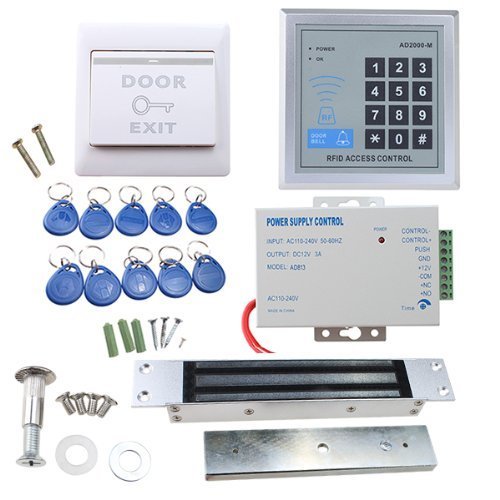 IMAGE Full Set RFID Door Access Control System Kit with 280kg 620LBs ...