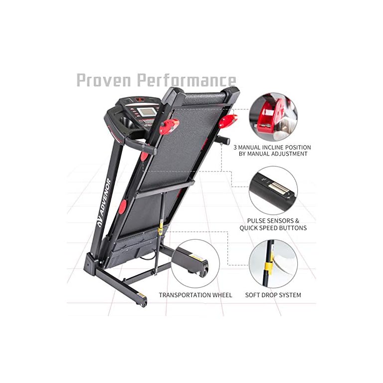 ADVENOR 3.0 HP Treadmill - Motorized Treadmills Electric Running ...