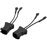 Amazon.com: uxcell 2Pcs Plastic Car Horn Speaker Adapter Wiring Harness ...