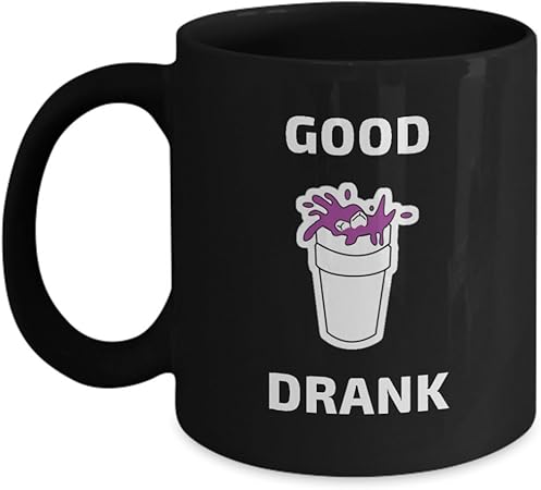 Amazon.com: Good Drank Mug Acrylic Coffee Holder Black 11oz Purple ...