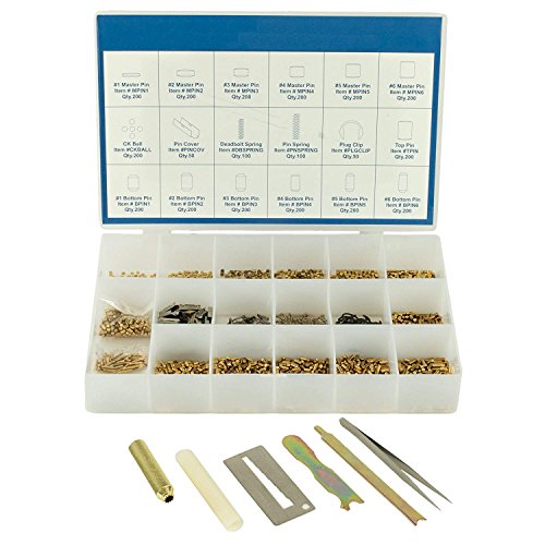 Kwikset Keyway Rekey Locksmith Rekeying Pin Key Tool Key Kit - 200 ...