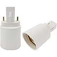 E-Simpo 2pcs 2Pin in Parallel CFL G23 to E26/E27 LED Lamp Base Holder ...