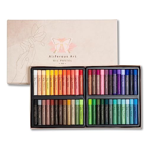 Soft Oil Pastels Set Of 48 Colors - Pastels Art Supplies For ...