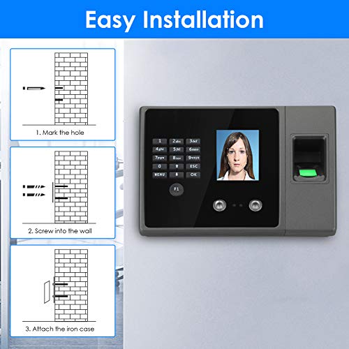 Time Clocks For Employees Small Business, Biometric Fingerprint, Face ...