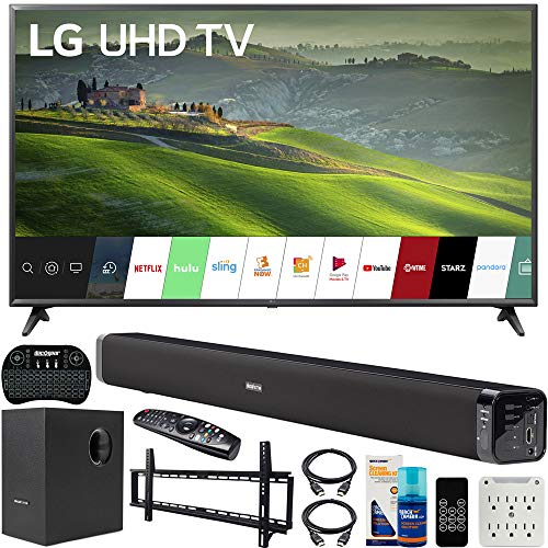LG 65UM6900 65-inch 4K UHD Smart TV with TruMotion 120 (2019) Bundle ...