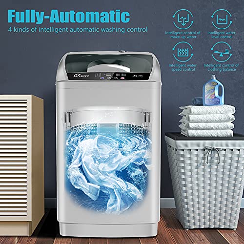 Portable Washing Machine, 1.8Cu.ft Full-Automatic Laundry Washer with 8 ...