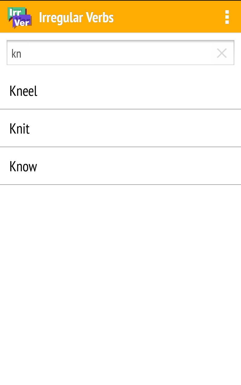 English Irregular Verbs:Amazon.com:Appstore for Android