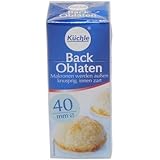 Kuechle Back-Oblaten (Round Baking Wafers) (70 mm), 100-Count Boxes ...